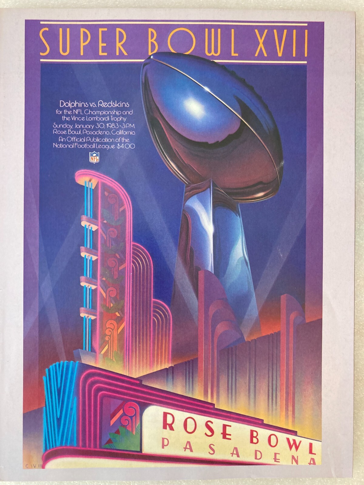 SUPER BOWL XVI - XXXIII (1982-1999) OFFICIAL GAME PROGRAMS (Lot of 18 ...