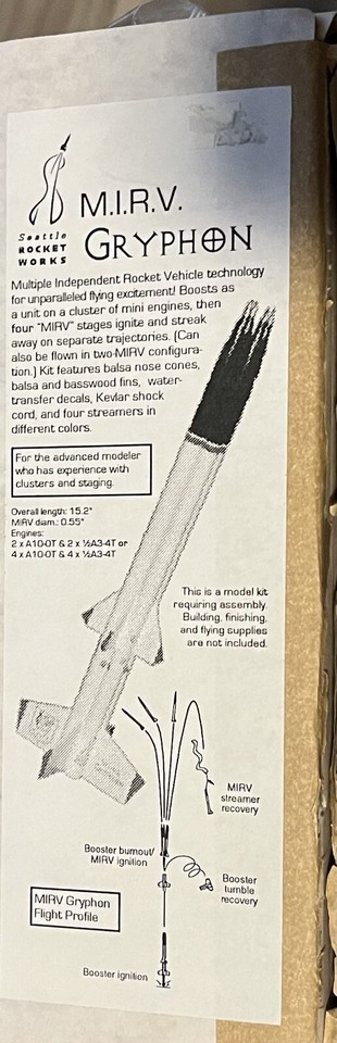 Seattle Rocketry Works M.I.R.V. Gryphon | eBay
