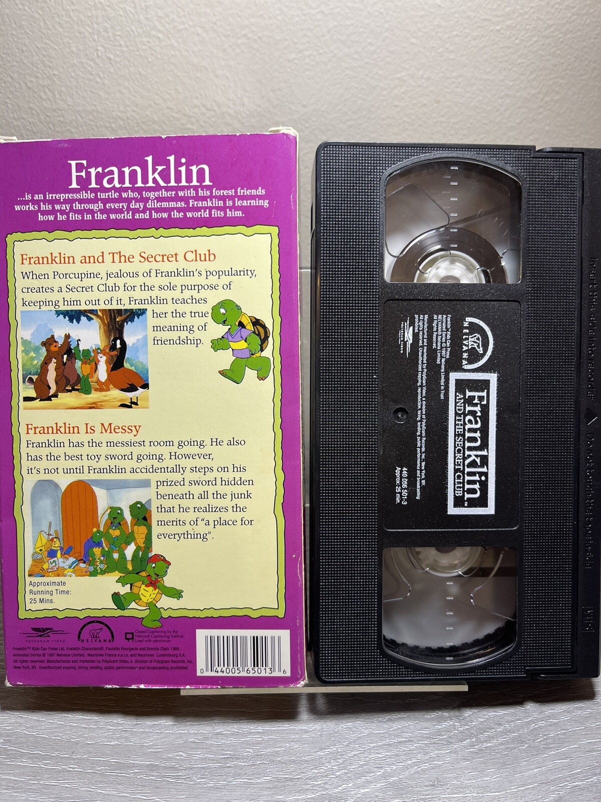 Nick Jr Franklin Secret Club VHS Video Tape Nelvana Nickelodeon ...