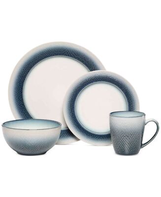 Pfaltzgraff Eclipse Stoneware 16-pc. Dinnerware Set, Blue | eBay