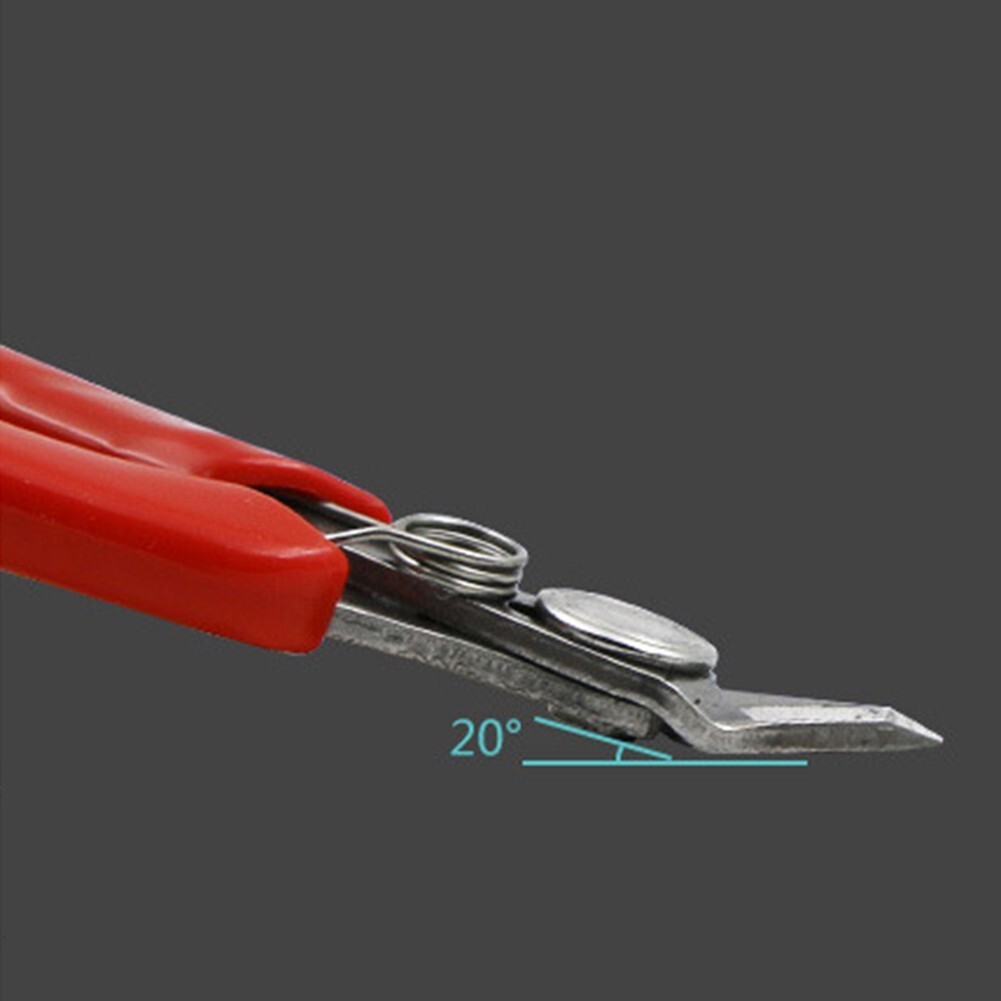 Practical Cable Cutter 1x Diagonal Nipper Pliers Rubber Handle Spring ...