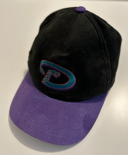 Vintage Arizona Diamondbacks Adjustable Hat Cap Black Starter Co Cotton ...