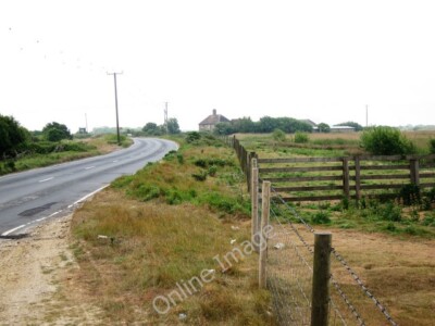 Photo 6x4 Dungeness Road Lydd Through Denge Marsh. c2011 | eBay UK