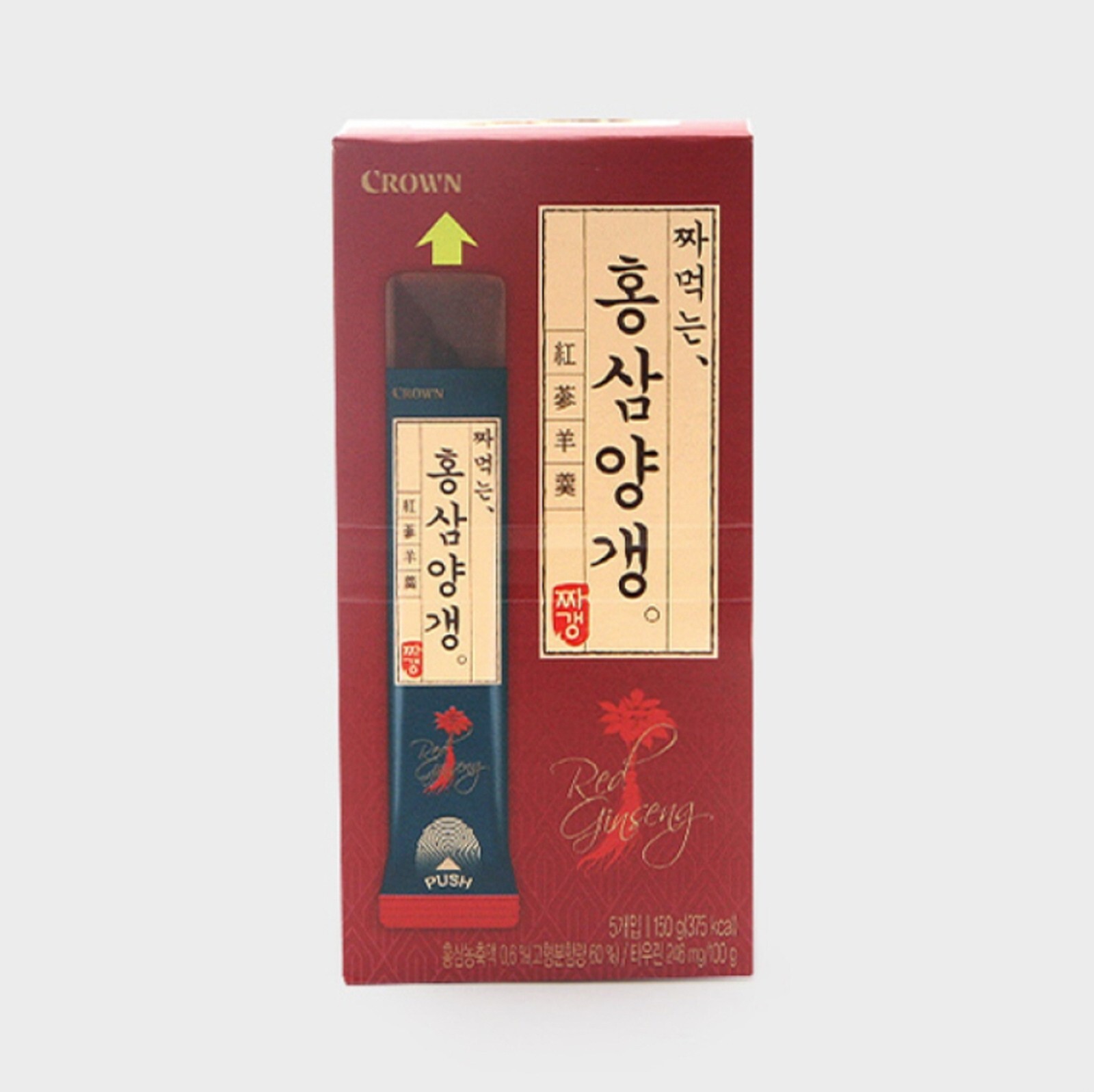 Korean CROWN RED GINSENG YANG GAENG Traditional Sweet Jelly of Red ...