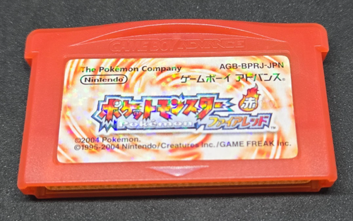 Game Boy Advance AUTHENTIC Pokemon FireRed Fire Red Japanese Genuine 00 ...