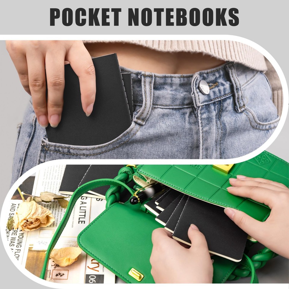 Mini Pocket Notebooks Bulk 3.5 x 5.5 Inches 12Pack Small Note Pads ...