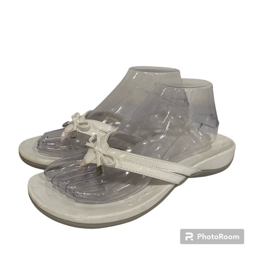 Vionic Bella X Flip Flop Thong Orthotic Sandals - Women's Size 8 White ...