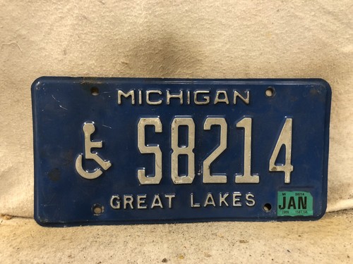 2008 Michigan Handicap License Plate | eBay