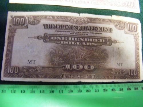 Lot of 2 different Japanese Occupation/Invasion Banknotes,Both M types ...