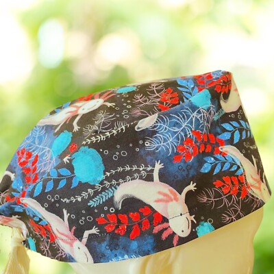 PREMIUM Axolotl Modern Surgical Cap| Healthcare| Scrub Cap| PA|RN |CNA ...