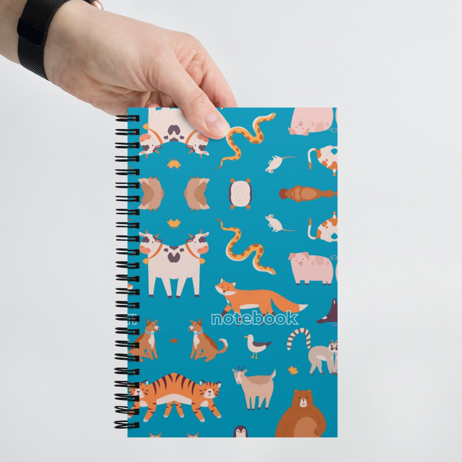 funny animal pattern Spiral notebook | eBay