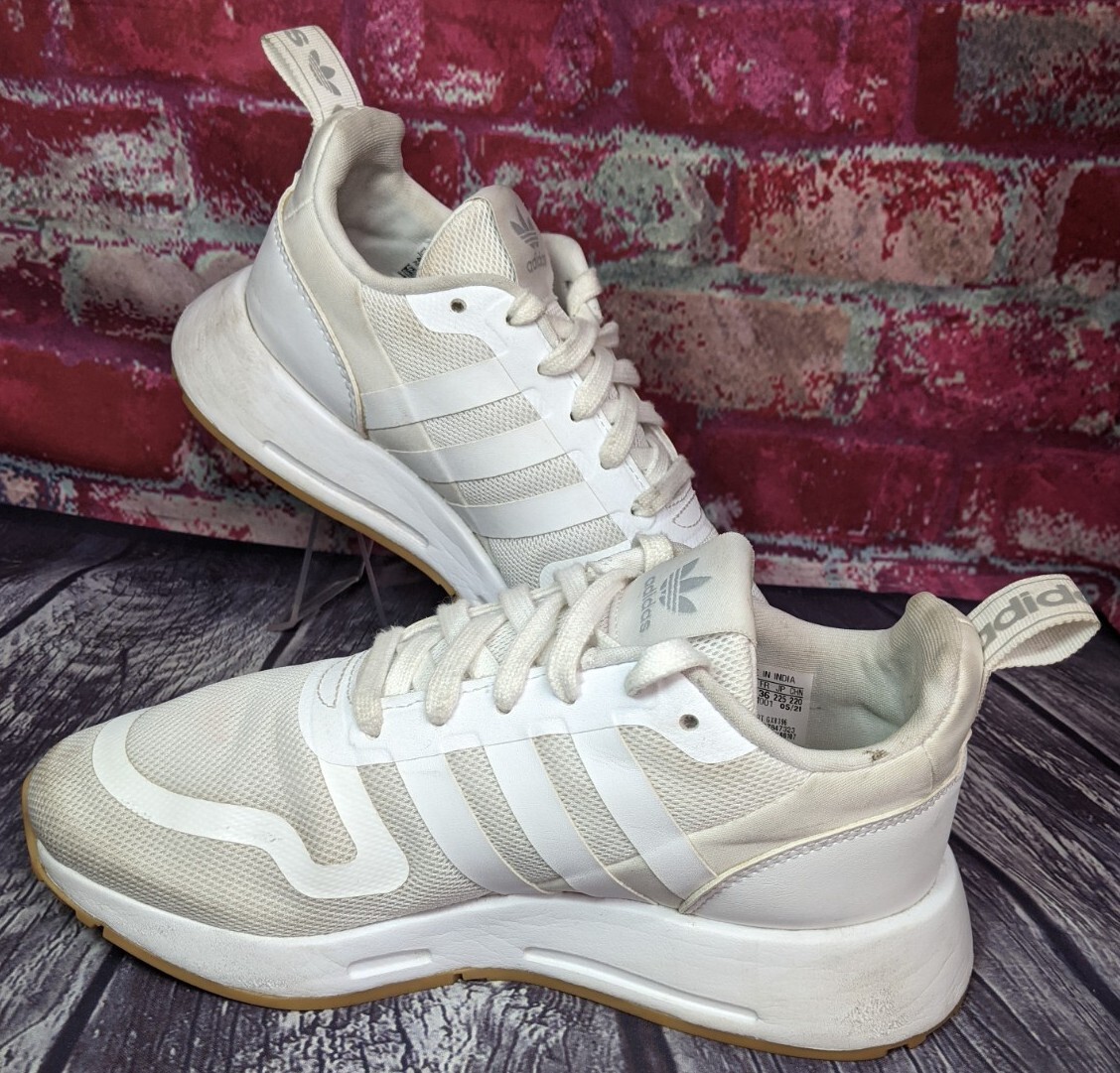 Adidas Multix J All White Original Shoes Trainers Youth Kids Boys Girls ...