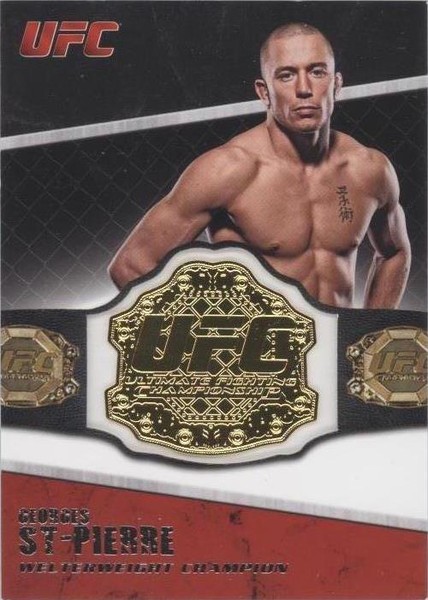 2011 Topps UFC Title Shot - Championship Belt Plate Relic #CB-GSP ...
