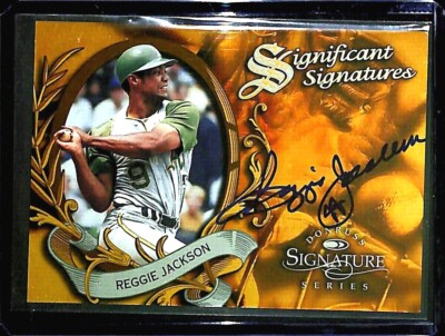 1997 Donruss Significant Signatures Autograph Reggie Jackson No 1976 of ...
