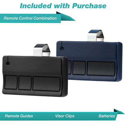 2 For 953D 956D Chamberlain Compatible 3 Btn Garage Door Opener Remote ...