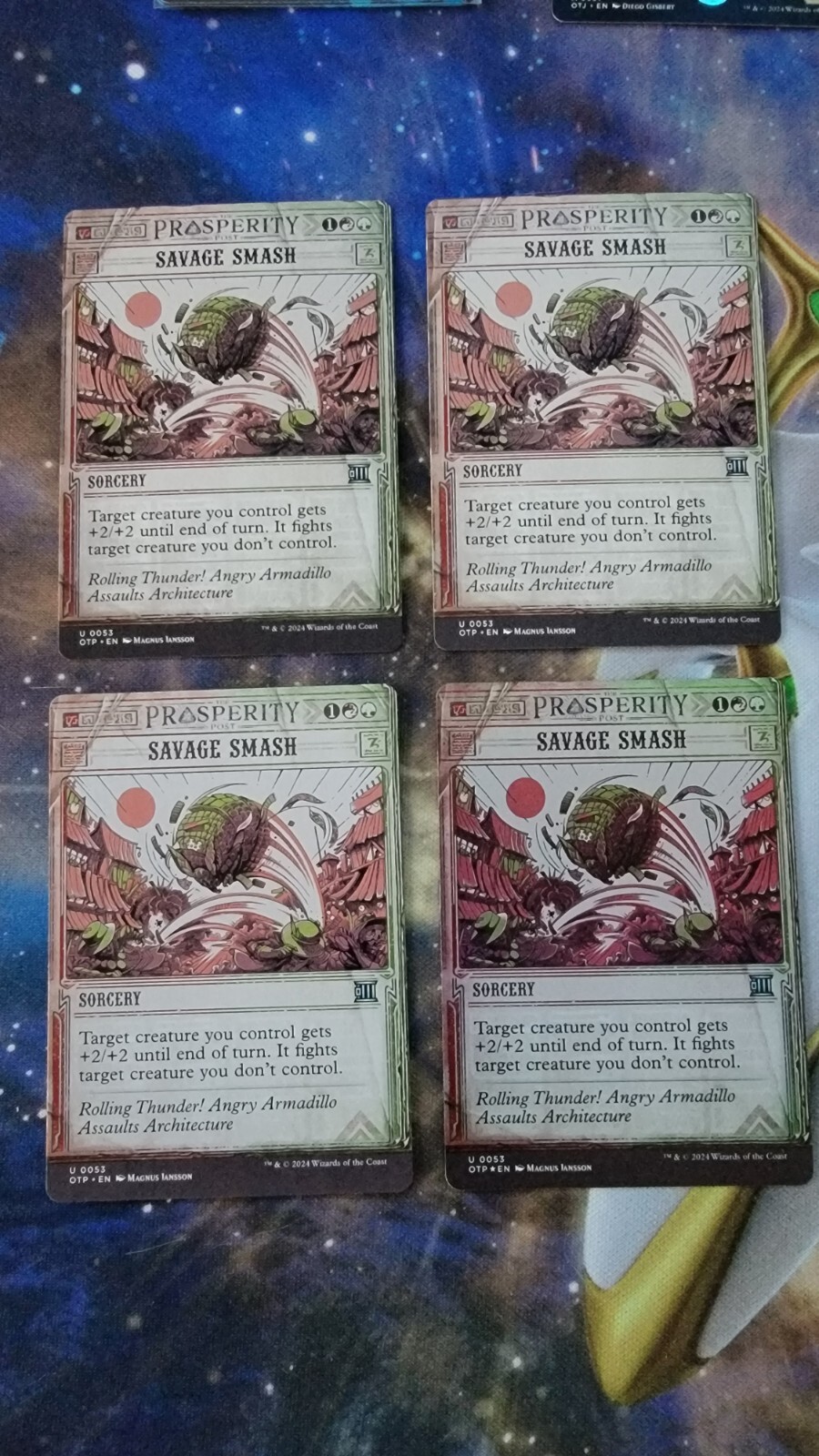 MTG OTJ Savage Smash 0053 Playset x4 Includes 1 Foil | eBay