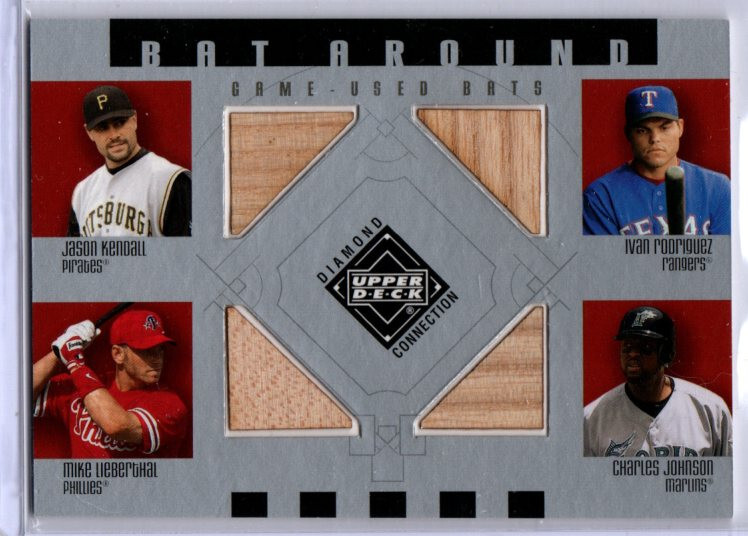 2002 UD Diamond Connection Baseball Kendall Lieberthal Rodriguez ...