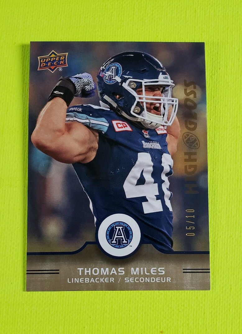 2016 Upper Deck CFL - Thomas Miles #135 High Gloss /10 (RC) for sale ...