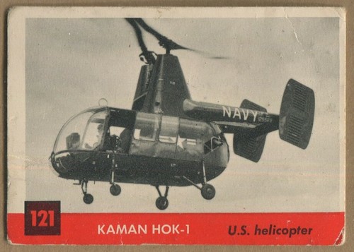 1956, Topps, Jets, #121 Kaman HOK-1, U.S. helicopter, 16695 | eBay