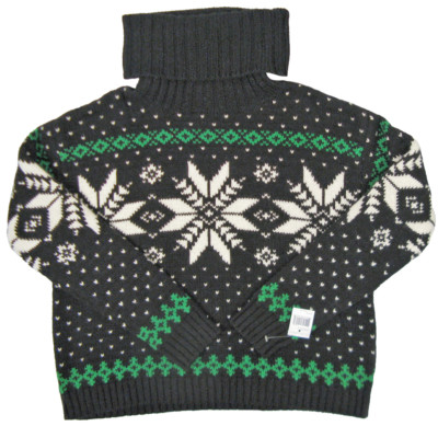 NEW $225 Polo Ralph Lauren Snowflake Sweater! *Oversized Turtleneck ...