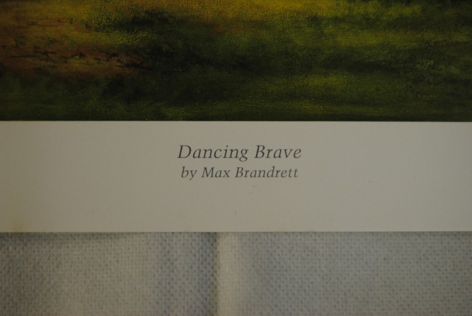 DANCING BRAVE LIMITED EDITION MAX BRANDRETT PRINT NEW FLAT RACEHORSE ...