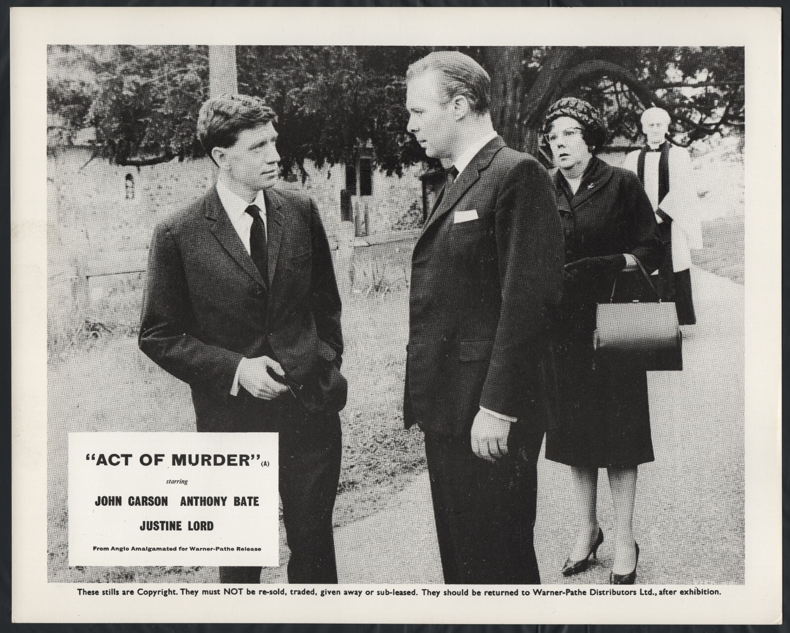 Act Of Murder ’64 RICHARD BURRELL ANTHONY BATE DANDY NICHOLS PRIEST ...