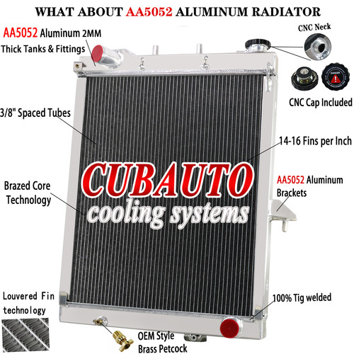 4-ROW Radiator For 2004-2009 Dodge Durango 2007-2009 Chrysler Aspen 3.7 ...