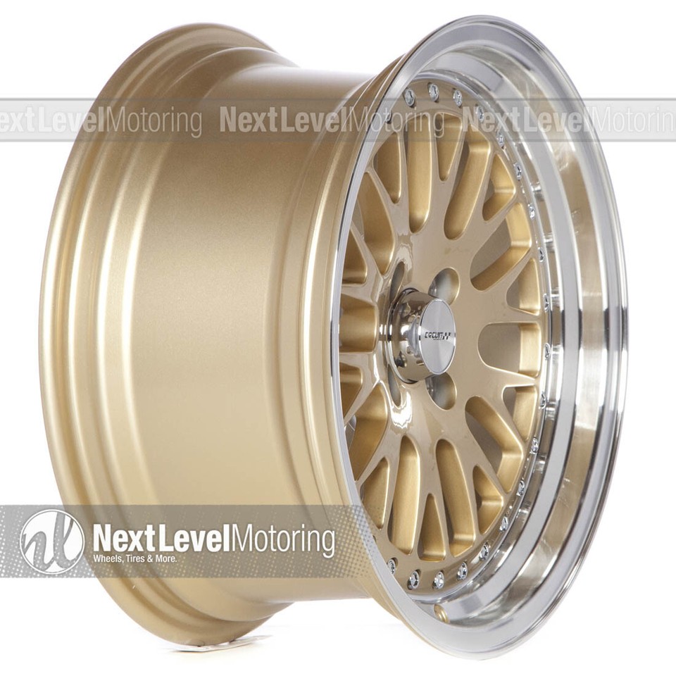 Circuit CP21 16x8 4x100 +25 Gold Wheels Fits Mazda Miata NA NB MX5 BMW ...