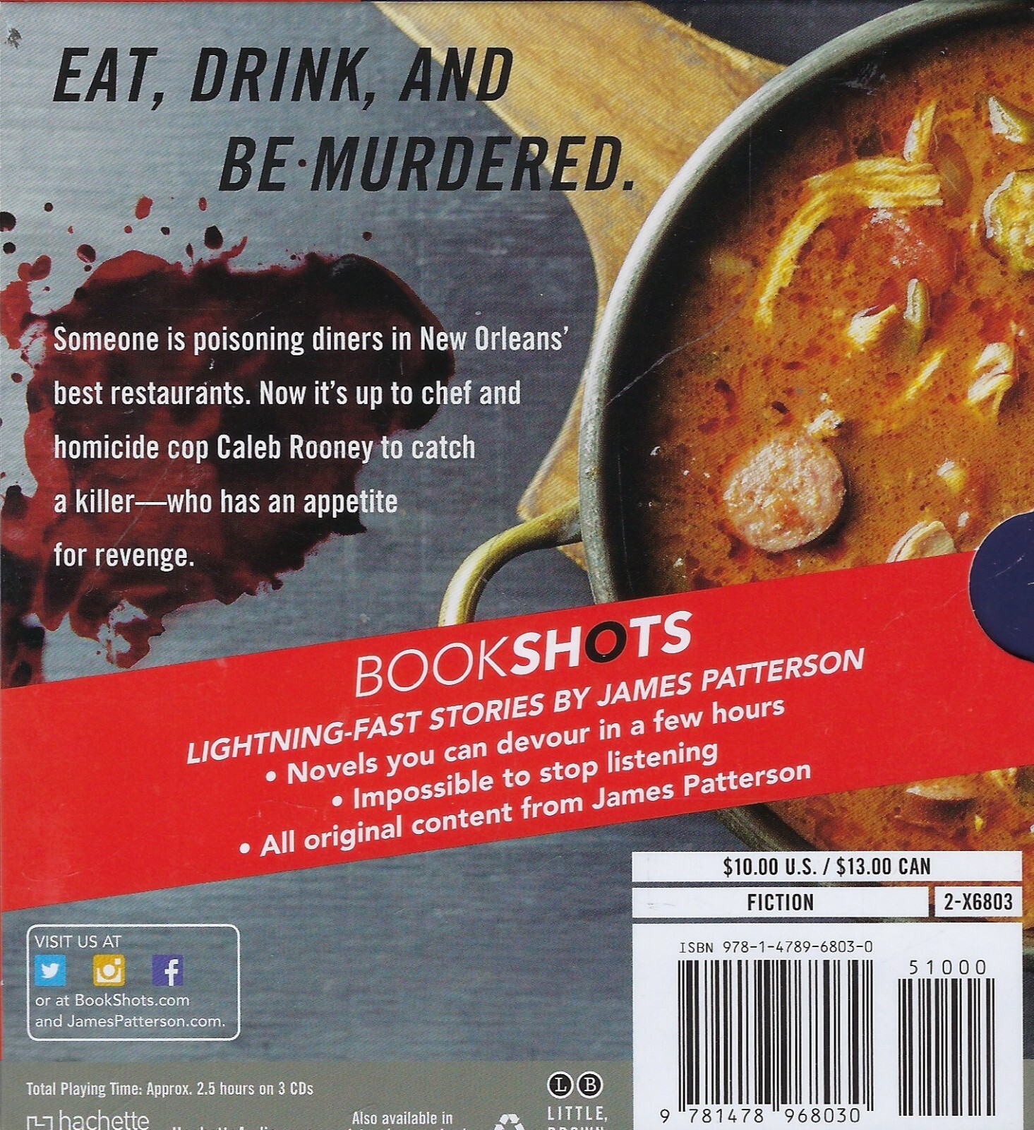 BookShots Ser.: Killer Chef by James Patterson (2016, Compact Disc ...