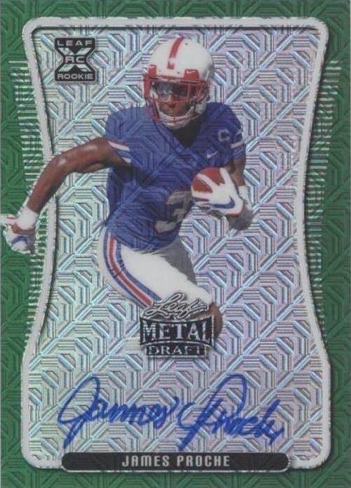 2020 Leaf Metal Draft - James Proche #BA-JP1 Green Mojo /4 (AU, RC) for ...