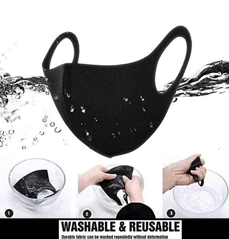 5 PACK Face Mask Reusable Washable Breathable Adult Fashion Cloth FAST ...