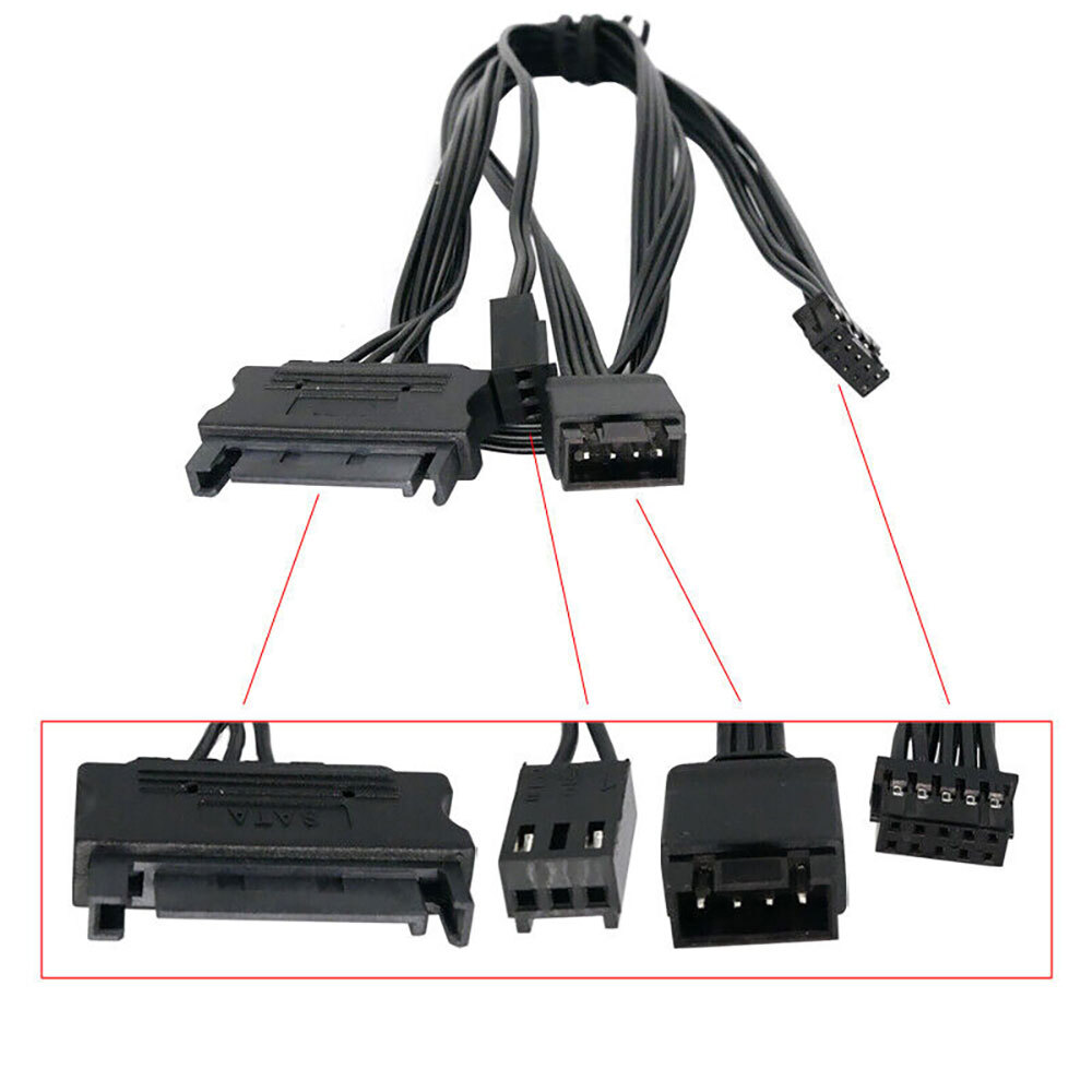 10-Pin Connector Cable Cord Wires For NZXT Kraken X53 X63 X73 CPU Water ...