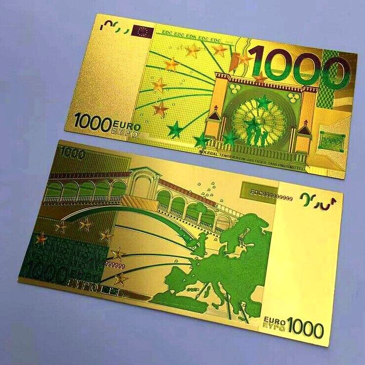 EUROPE : BILLET POLYMER " OR " DU BILLET DE 1000 EUROS ★★ AE | eBay