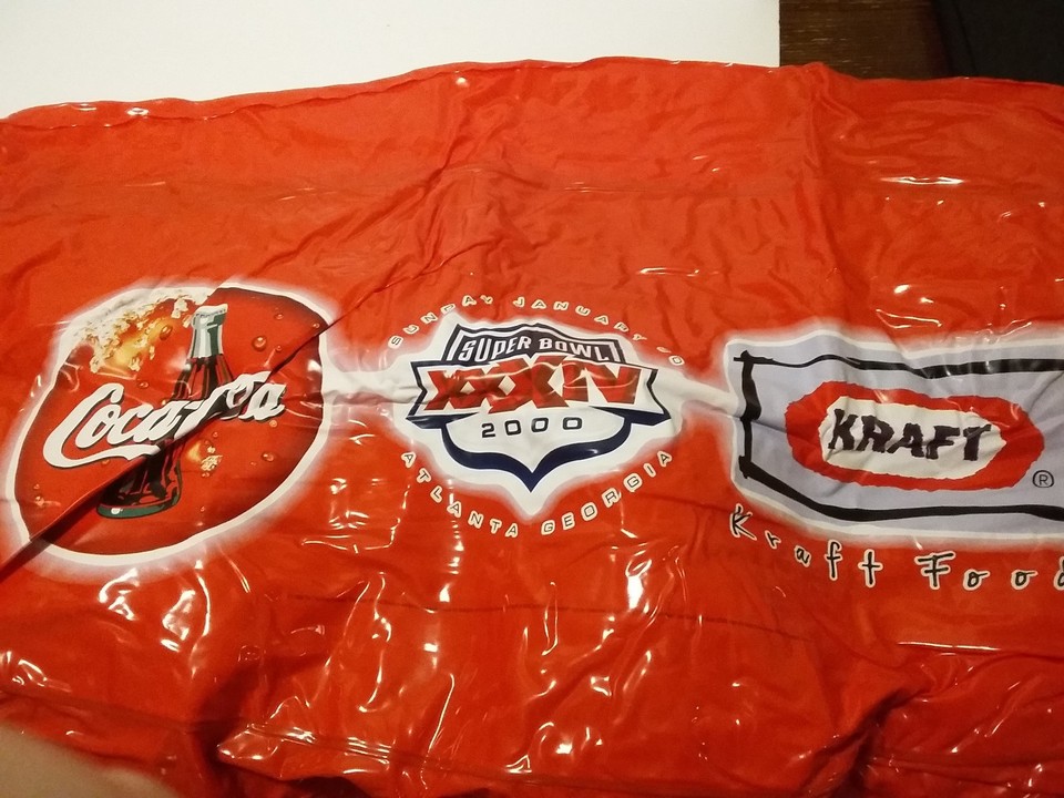 Vintage Coca Cola Inflatable Couch Never Inflated Super Bowl 34 (2000 ...