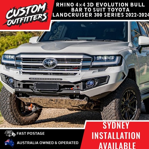 Rhino 4×4 3D Evolution Bull Bar to suit Toyota Landcruiser 300 Series ...