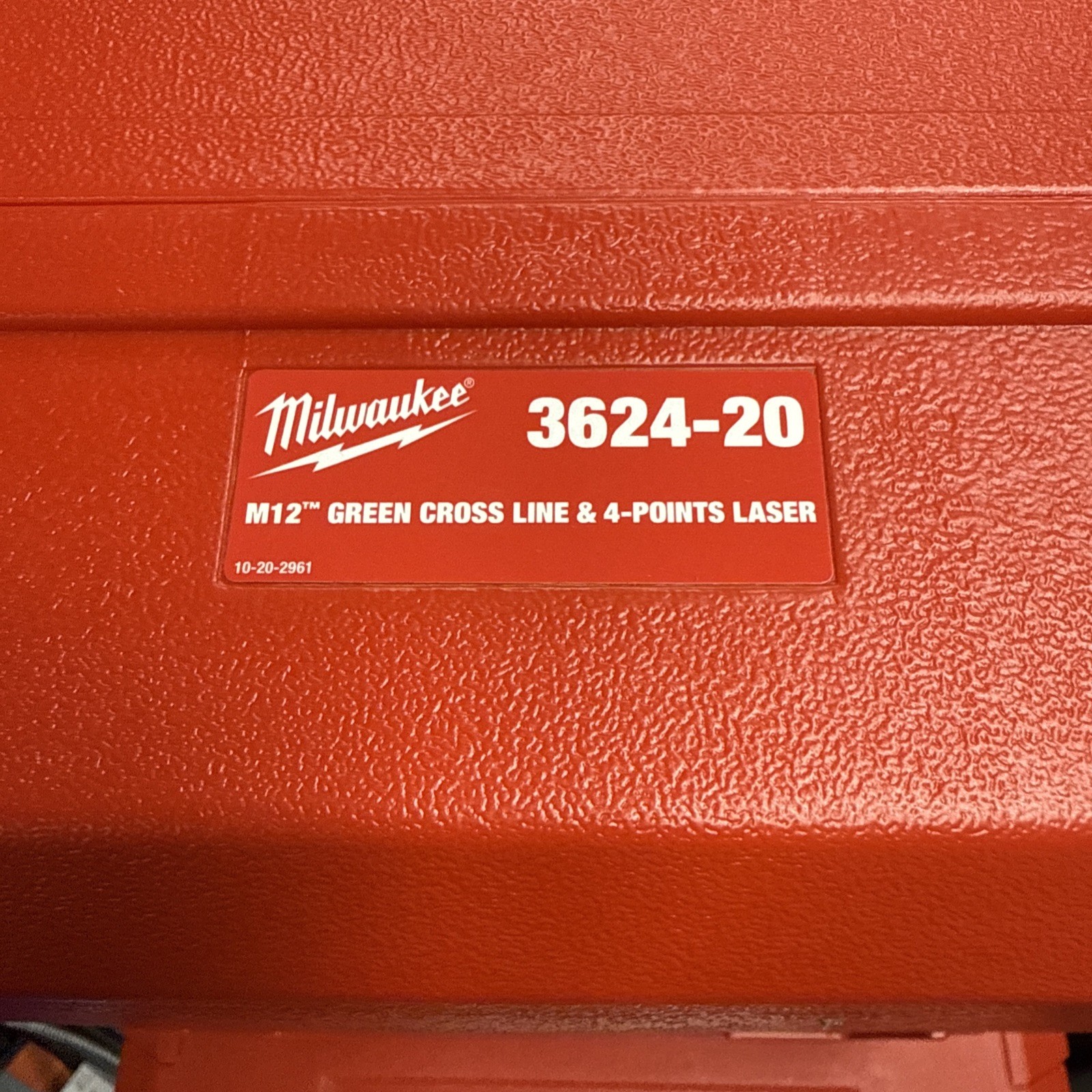 Milwaukee M12 #3624-20 Laser Level Case (Case Only) with Removable ...