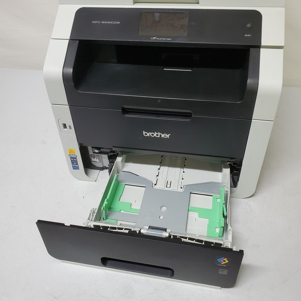 Brother MFC-9340CDW Color Laser Printer *READ* W/Toner All-In-One Wi-Fi ...
