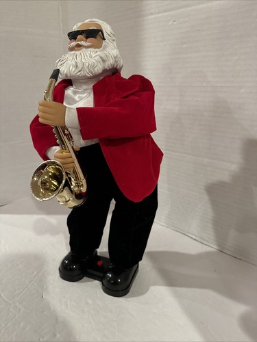 Holiday Home Sax Playing Santa-moves to “Up On The House Top” | eBay