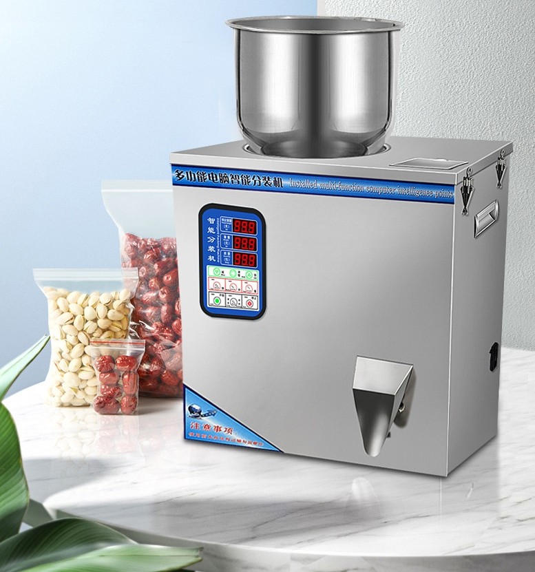 100g Particle Filling Machine Auto Weighing Filler Cosmetic Sub Package ...