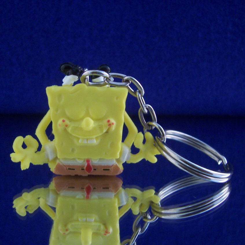 NICKELODEON SPONGEBOB v2 MINI FIGURE KEYCHAIN BACKPACK ZIPPER PULL YOU ...