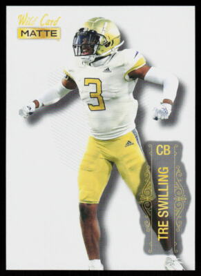 2022 Wild Card Matte Tre Swilling #MB-113 FOOTBALL Georgia Tech White ...