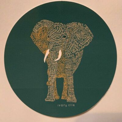 NEW Ivory Ella Round Protect Logo Sticker Decal | eBay