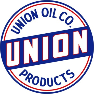 Union Oil Co. Petroleum Products NEW Sign: 40" Dia. Round USA STEEL, 2 ...