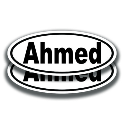 AHMED NAME DECALs 2 Stickers Bogo Car Truck Bumper Window | eBay