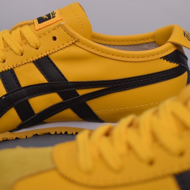 Onitsuka Tiger Mexico 66 Yellow Black Leather 1183C102-751 US9 JP27.0cm ...