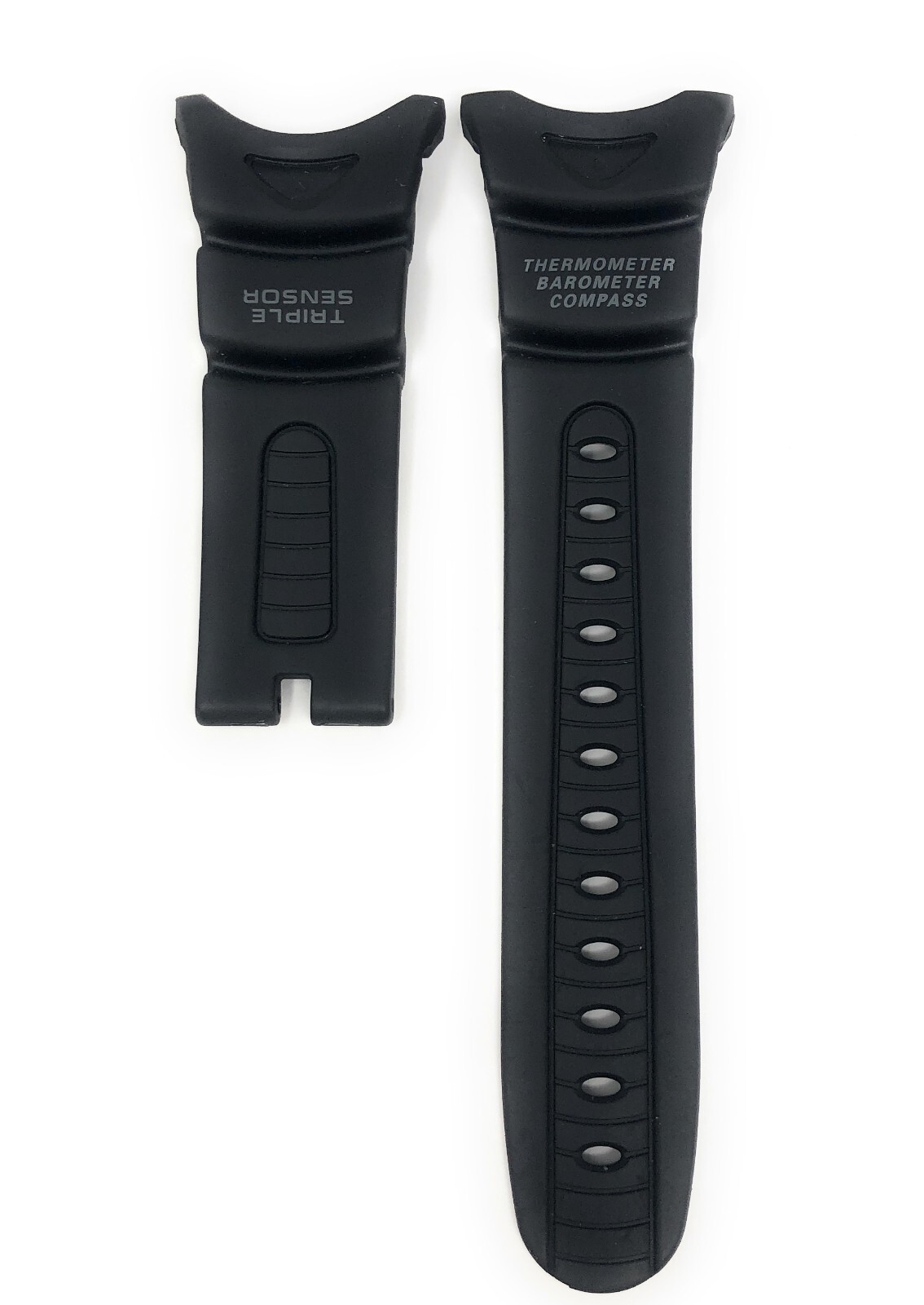 Casio 16mm Sea Pathfinder-Black-Triple Sensor SPF40 Watch Band Black ...