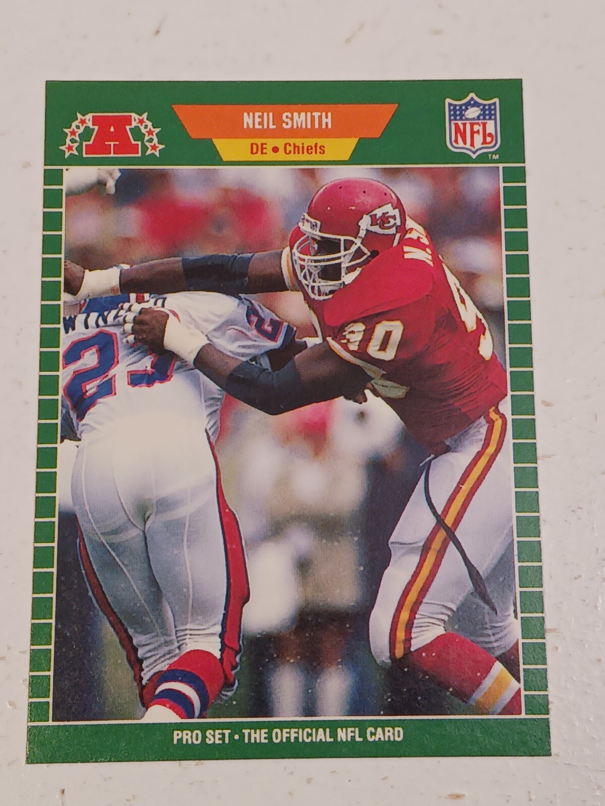 Neil Smith Kansas City Chiefs 1989 Pro Set Card #180 | eBay
