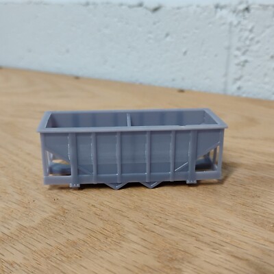 HOn30 Scale 18ft 2-BAY HOPPER CAR shell. No trucks/couplers. RESIN 3D ...