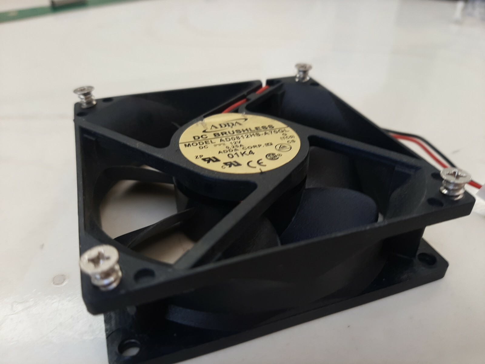 Dc Brushless cooling Fan Model AD0812HS-A60GL Dc 12v 0.25A 3.25 X 3.25 ...