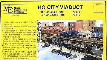 Micro Engineering 75-511 HO 150' Single Track City Viaduct Kit | eBay